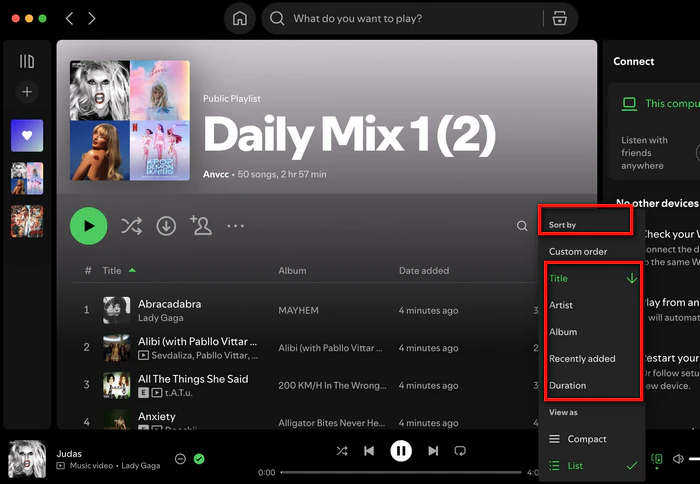 How To Sort Spotify Playlist